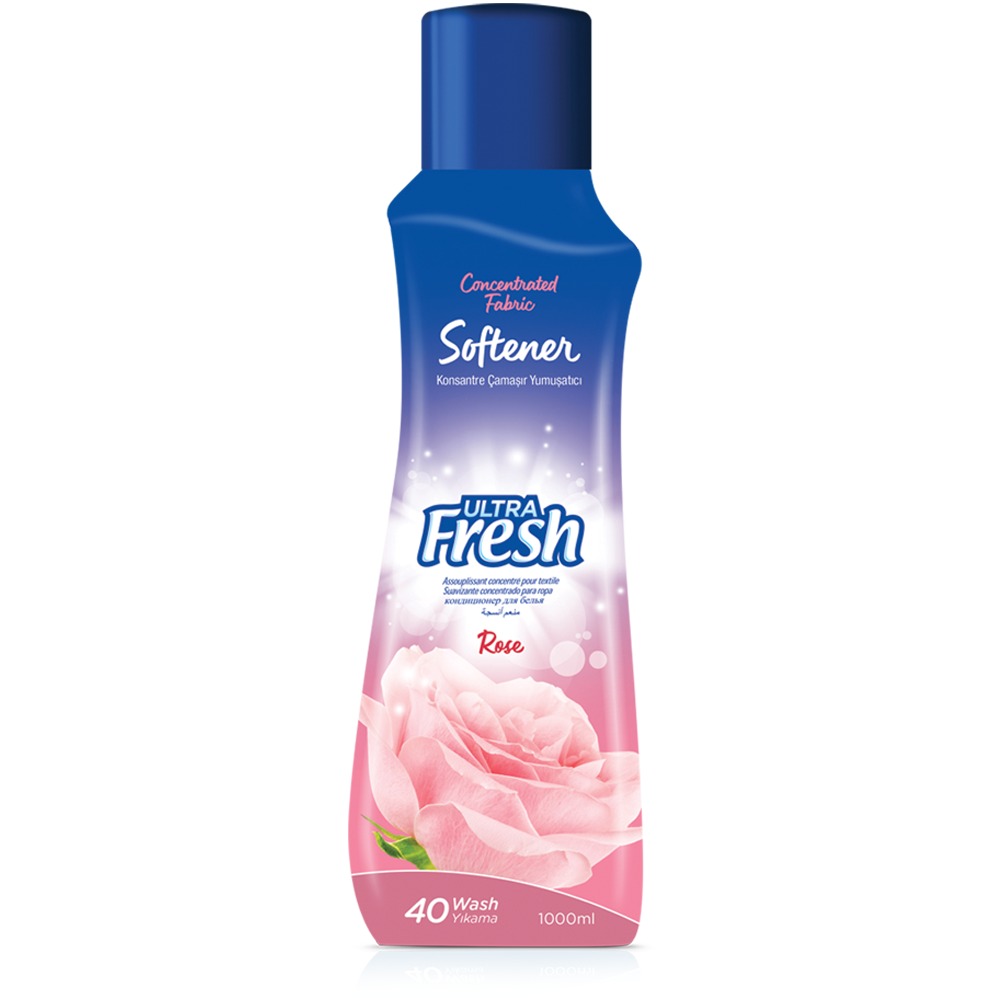 Turgiene: UltraFresh Rose Concentrated Fabric Softener 1000ML - QTY 12