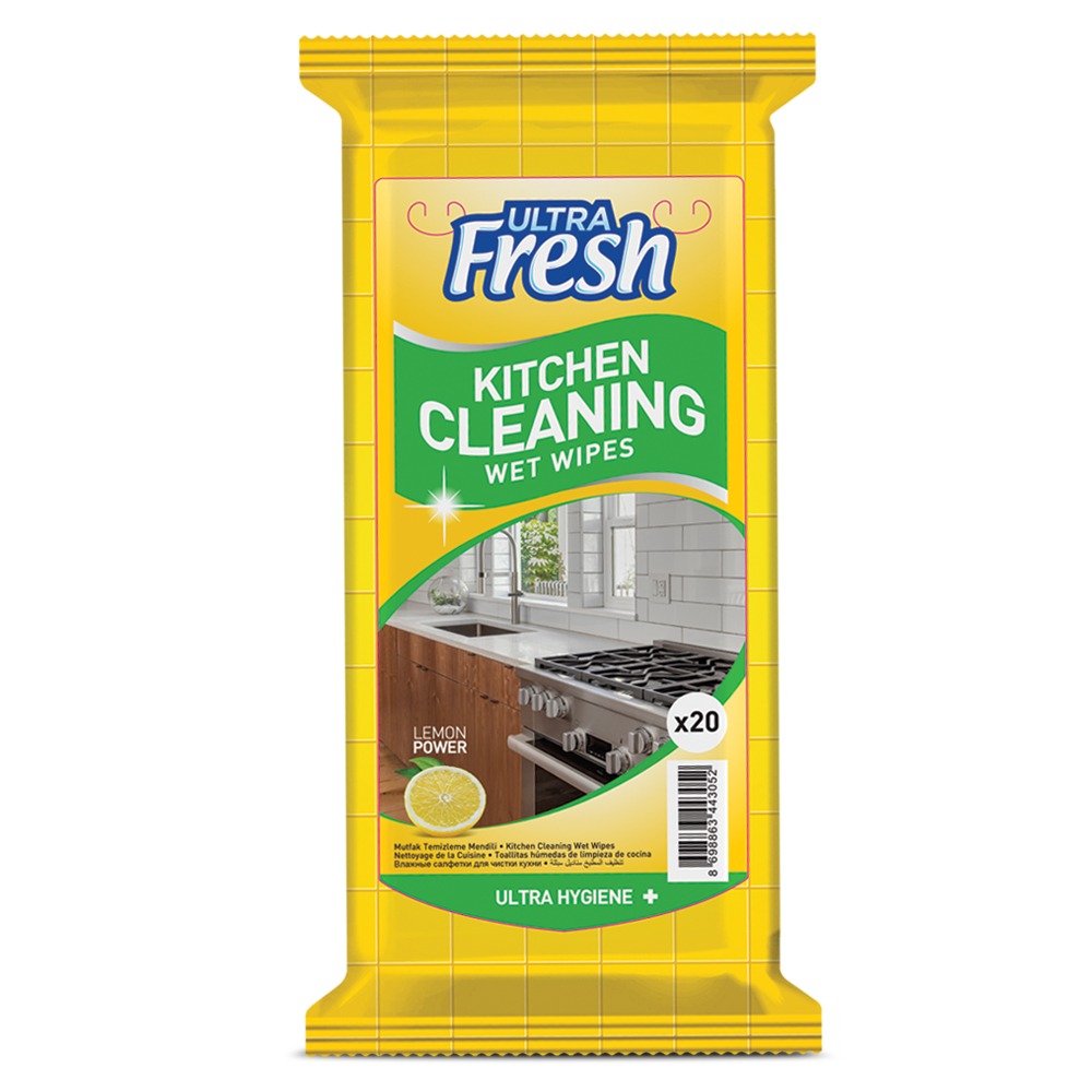 Turgiene: UltraFresh Kitchen Cleaning Household Wet Wipes - QTY 24