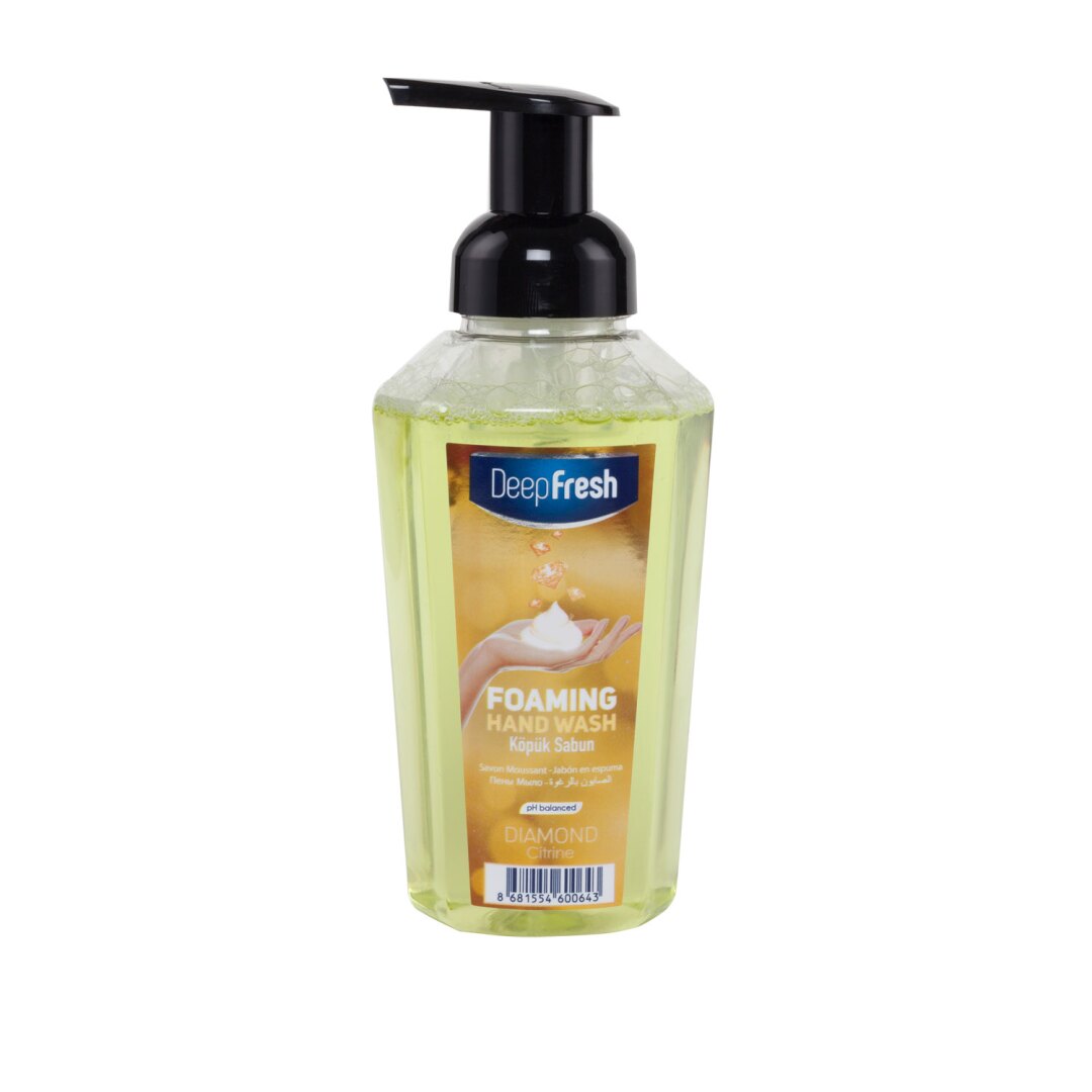 Turgiene: DeepFresh Diamond Series Foam Citrine Liquid Soap 400ml. QTY 12